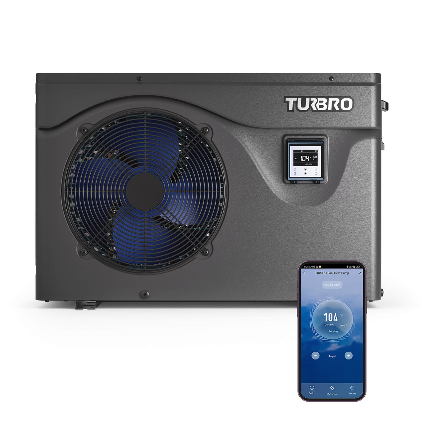TURBRO Beluga B50V/B75V Inverter Swimming Pool Heat Pump