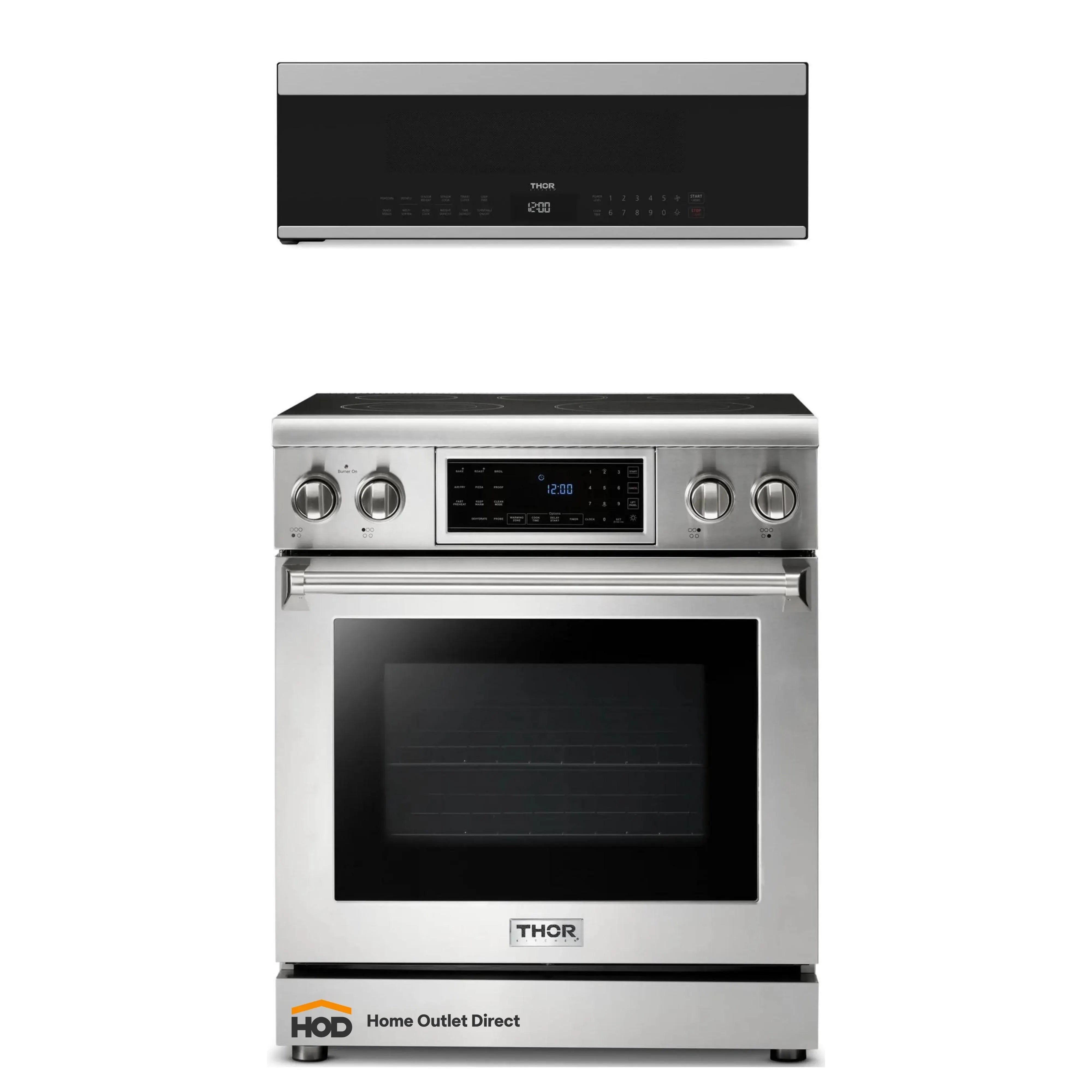 Thor Kitchen 2-Pc Package - 30" Electric Range & Microwave