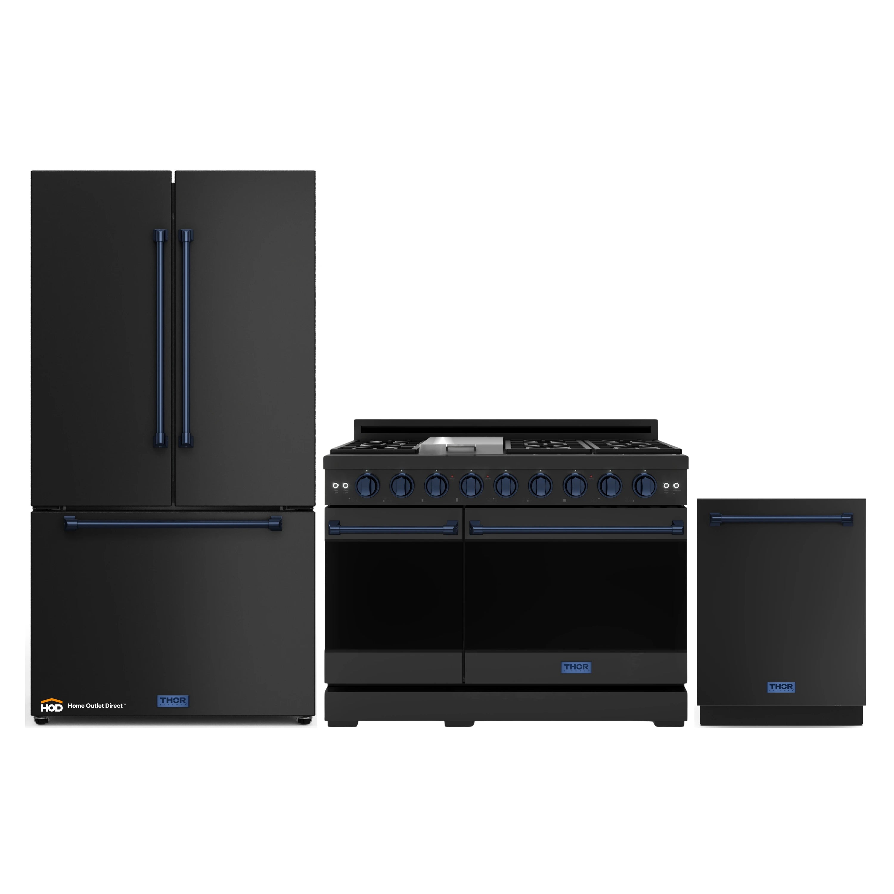 Gordon Ramsay by Thor Kitchen 3-Piece Appliance Package - 48-Inch Gas