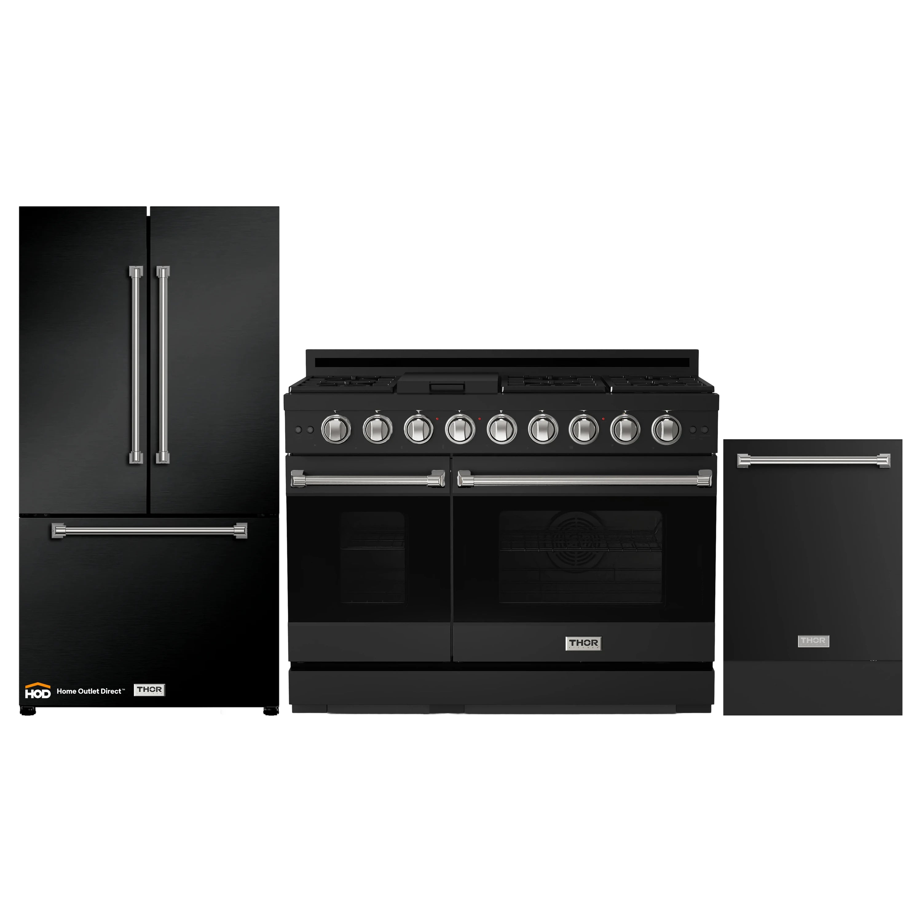 Thor Kitchen Gordon Ramsay 3-Piece Appliance Package - 48-Inch Gas Ran