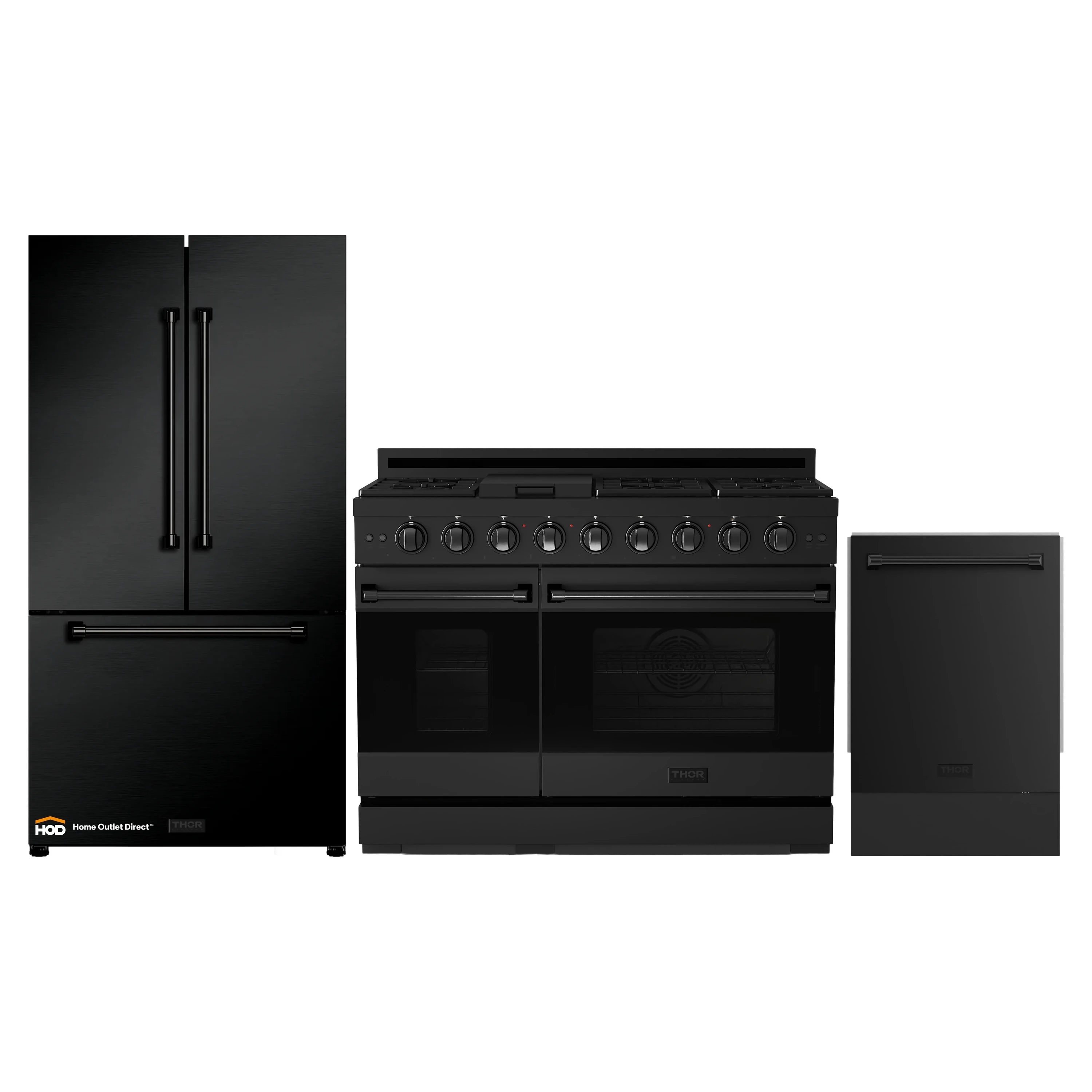 Thor Kitchen Gordon Ramsay 3-Piece Appliance Package - 48-Inch Gas Ran