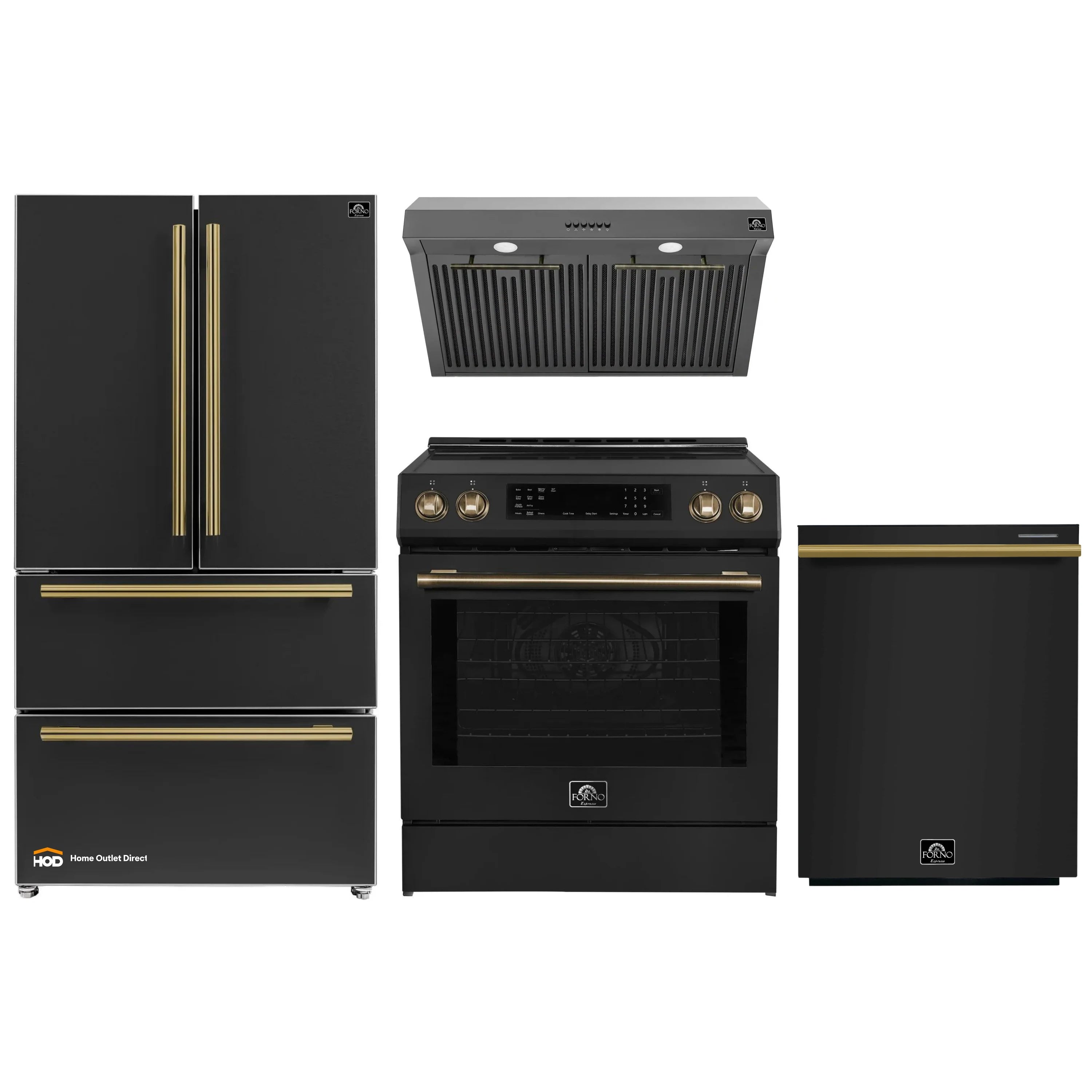 Forno Espresso 4-Piece Appliance Package - 30-Inch Induction Range, Un