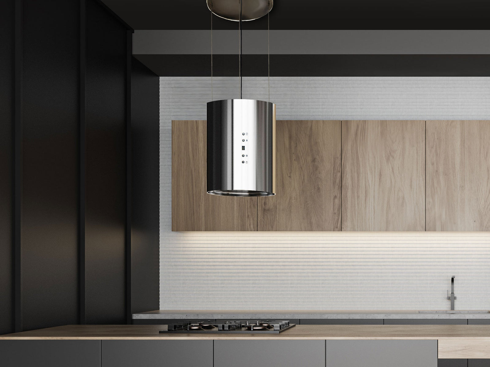Victory Jupiter Ductless Island Mount Range Hood in Stainless Steel (J