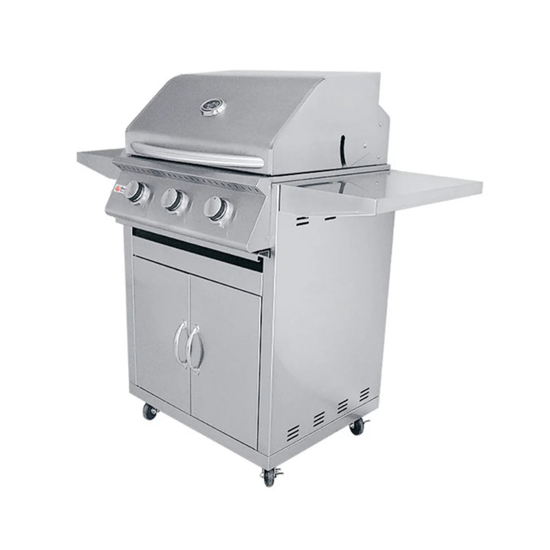 Renaissance Premier 26-Inch Natural Gas Grill w/ Cart & Gas Connection