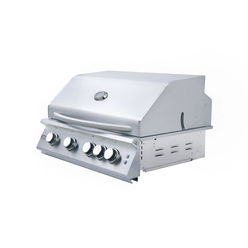 Renaissance Premier 32-Inch Propane Gas Grill w/ Blue LED & Rear Burne