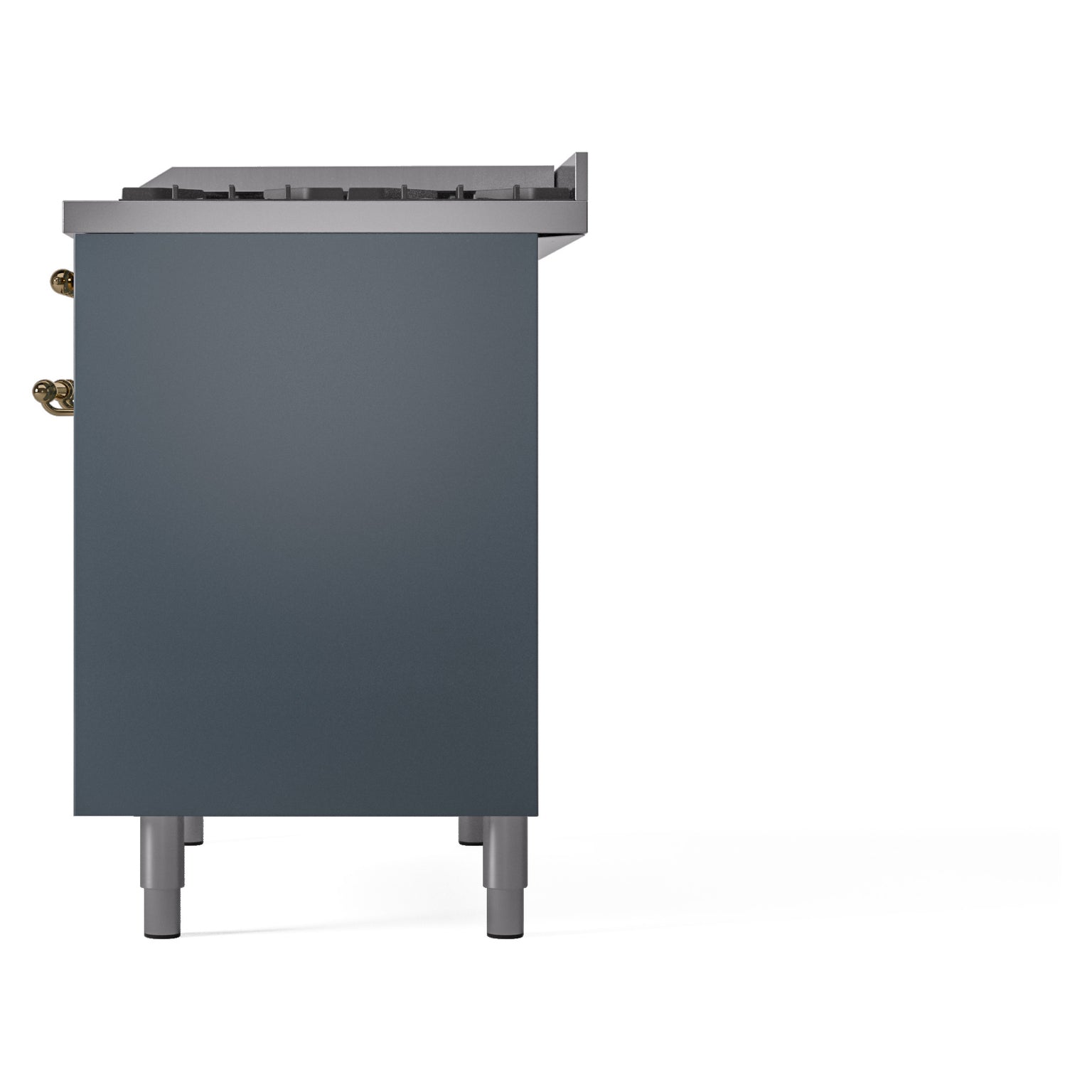 ILVE Nostalgie II 40-Inch Dual Fuel Freestanding Range in Blue Grey wi