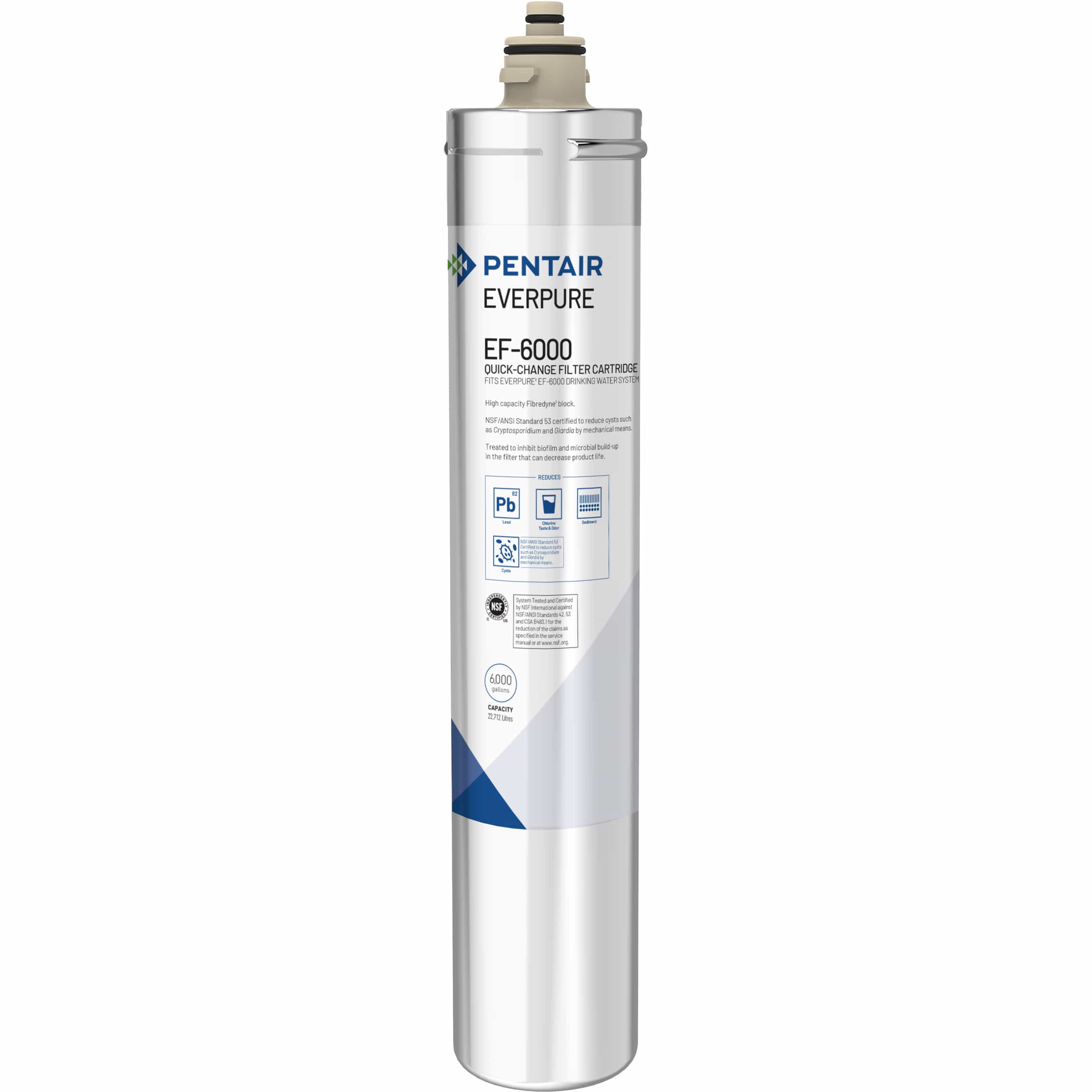 Pentair Everpure EF-6000 Quick-Change Filter Cartridge, EV985550, For