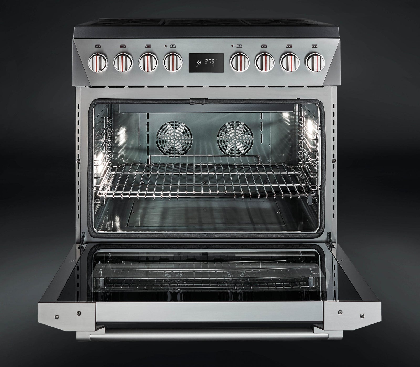 Forza 4-Piece Appliance Package - 36-Inch Dual Fuel Range, Under Cabin