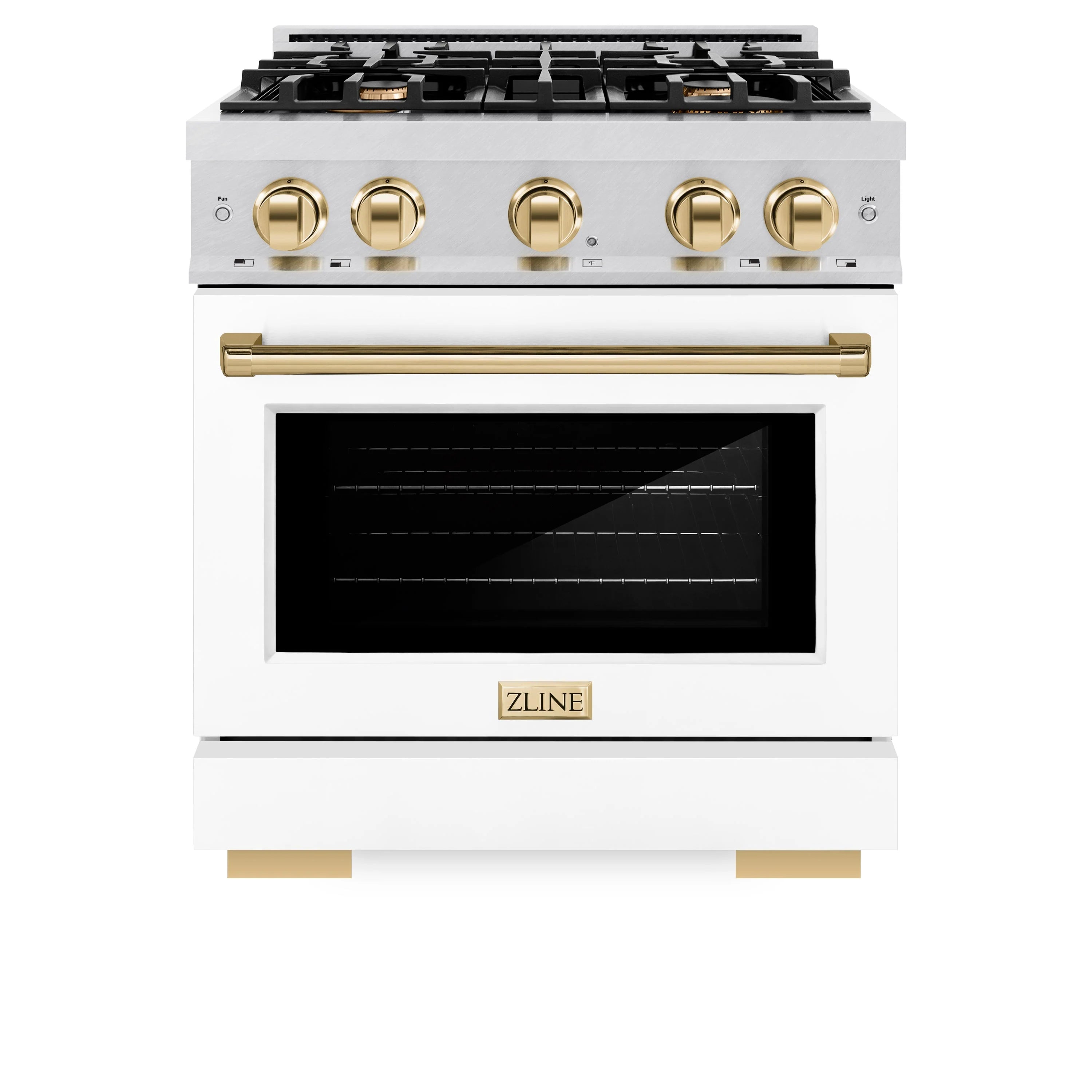 ZLINE Autograph Edition 30-Inch Select Series Dual Fuel Range with 4 G