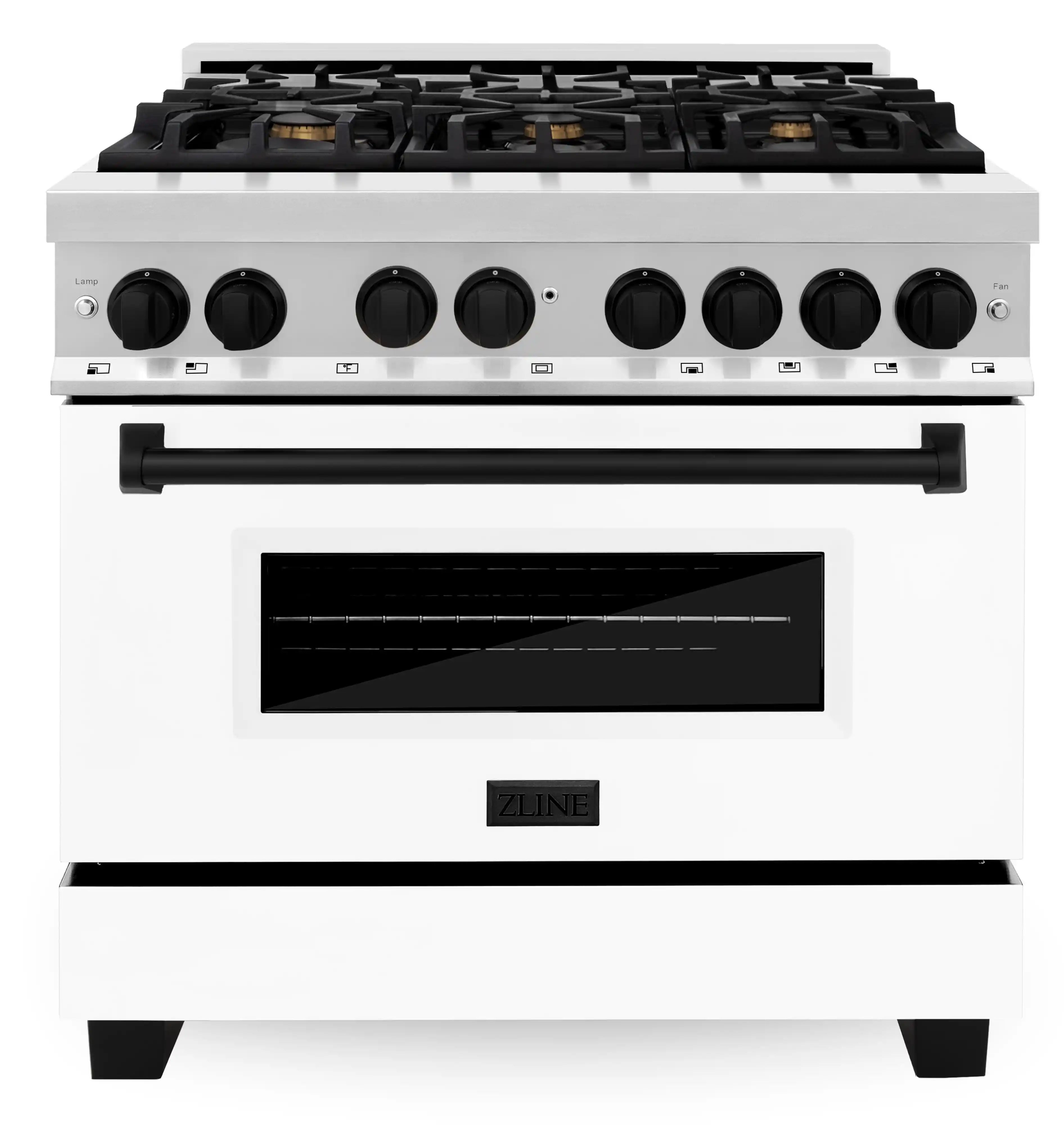 ZLINE 36" Autograph Dual Fuel Range (RAZ-WM-36-MB)