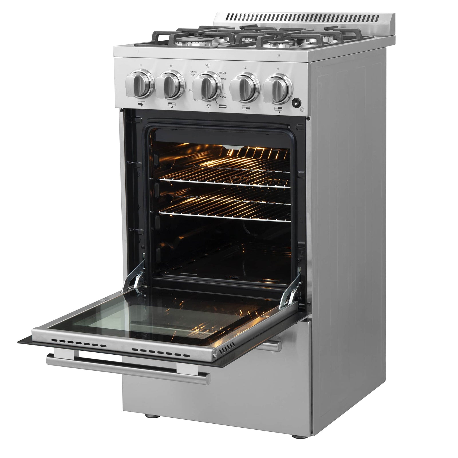 Forno 20" Gas Range w/ 4 Burners & 21.2K BTUs (FFSGS6265-20)