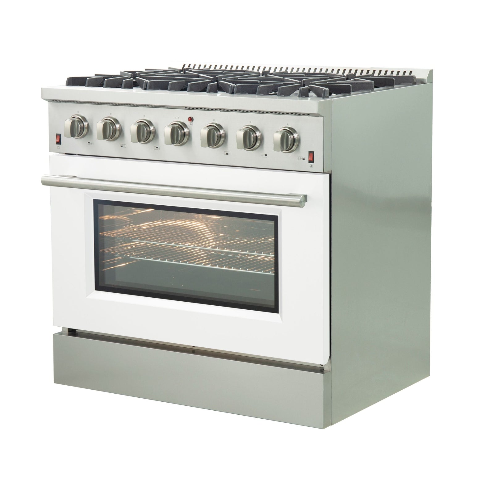 Forno 36" Gas Range w/ 6 Gas Burners (FFSGS6244-36WHT)