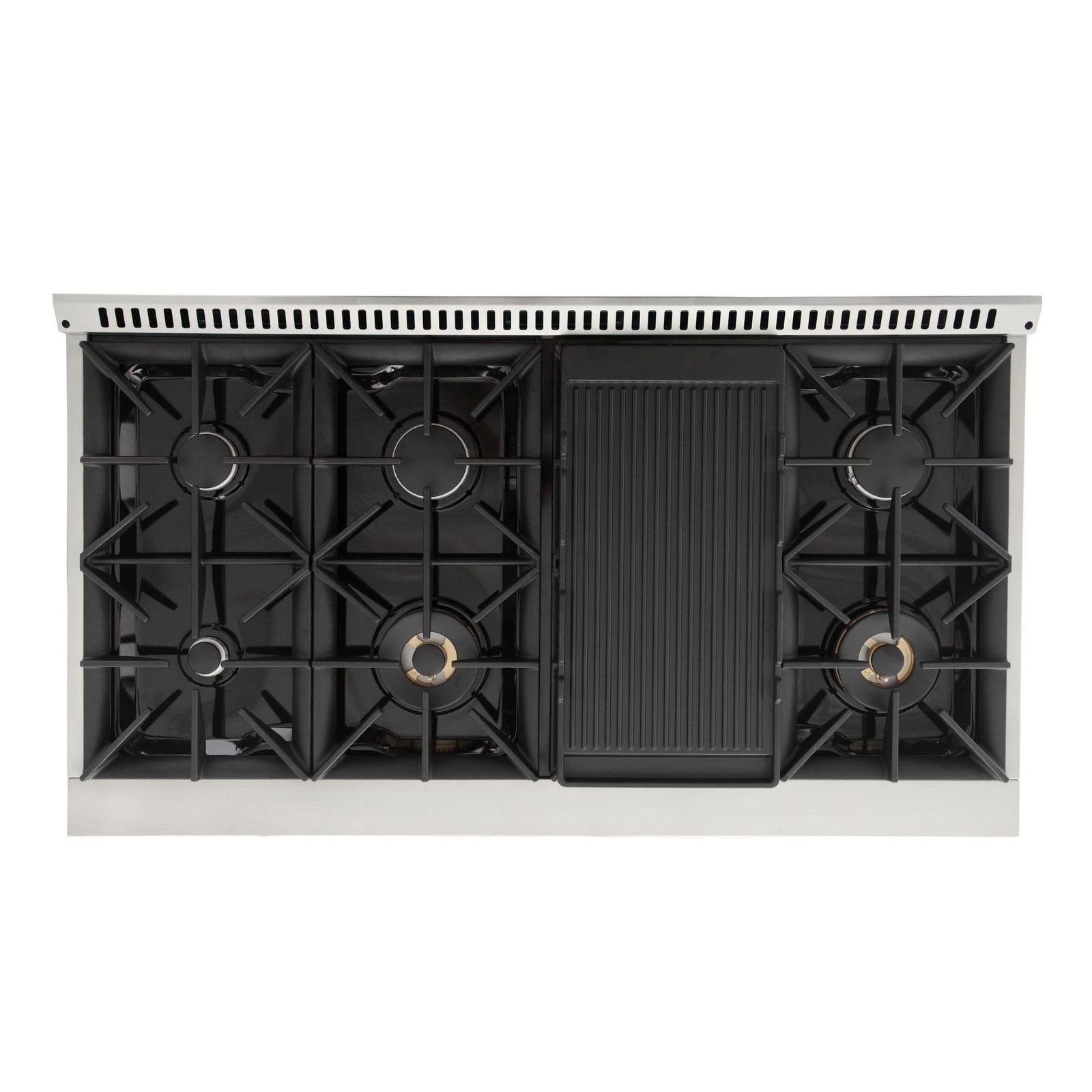 Kucht 48-Inch 6.7 Cu. Ft. Gas Range with Grill/Griddle in Black (KNG48