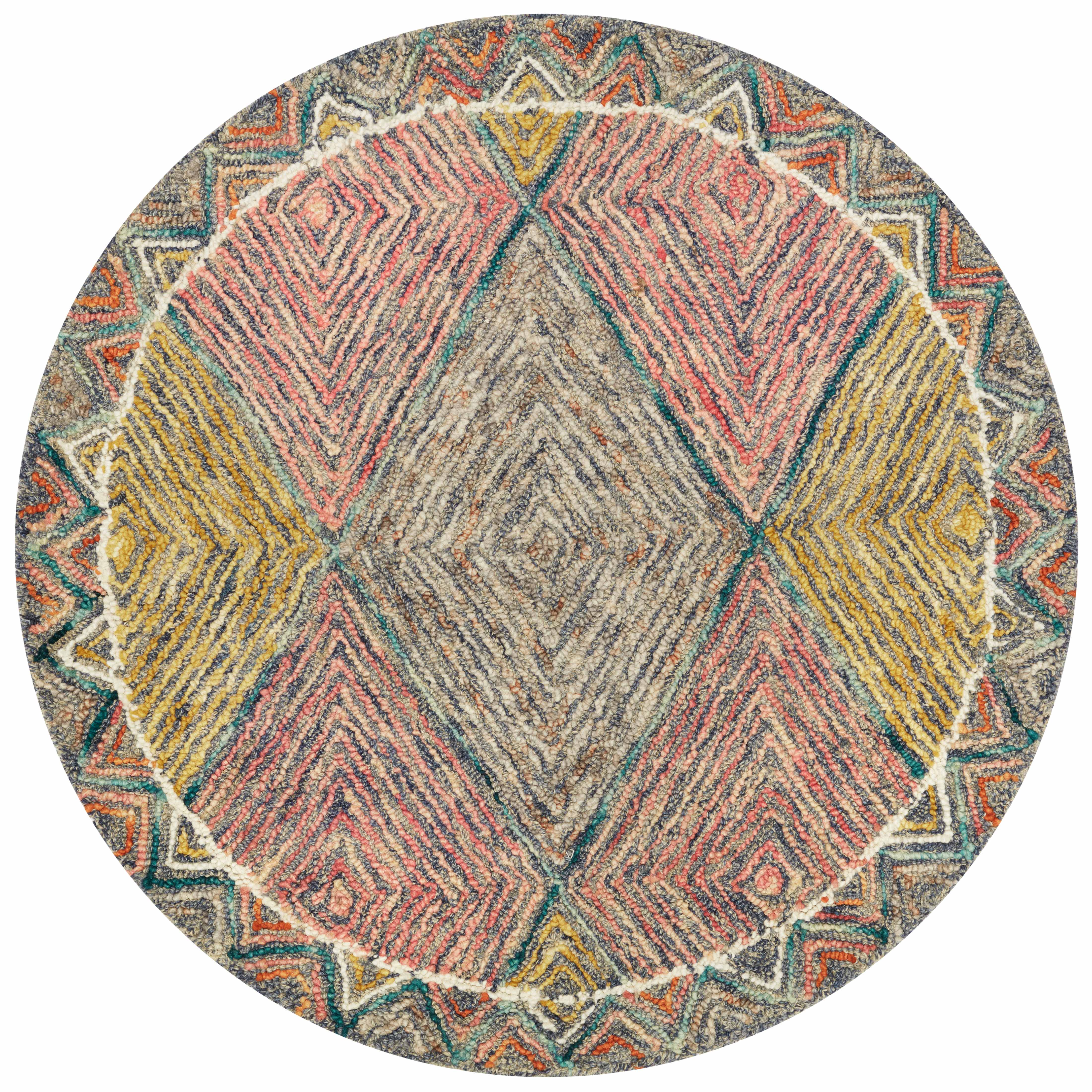 Loloi II Spectrum Collection - Contemporary Hooked Rug in Turquoise
