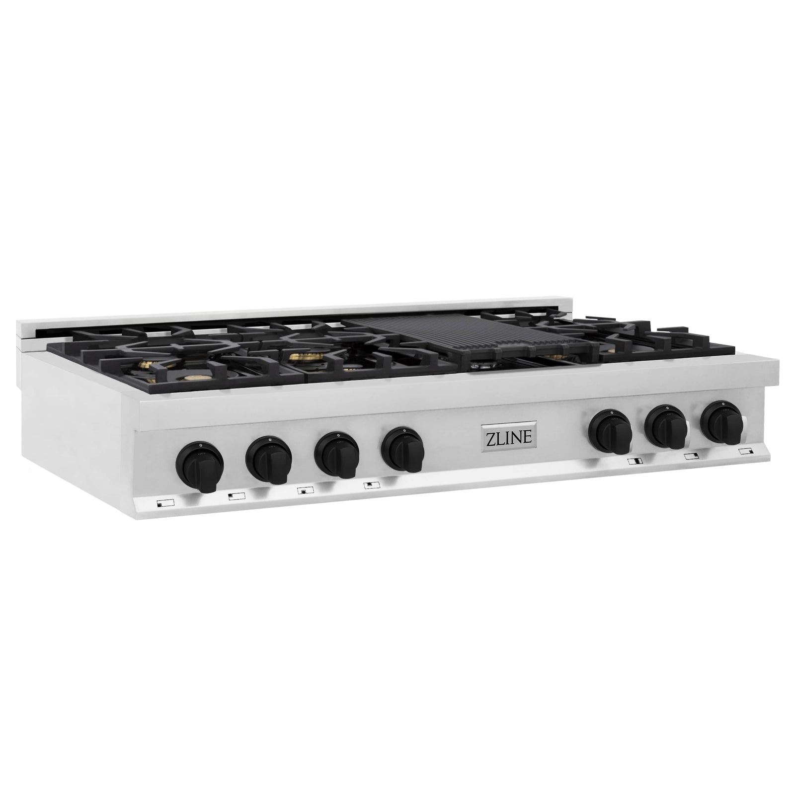 ZLINE 48" Autograph Rangetop w/ Black Accents (RTZ-48-MB)