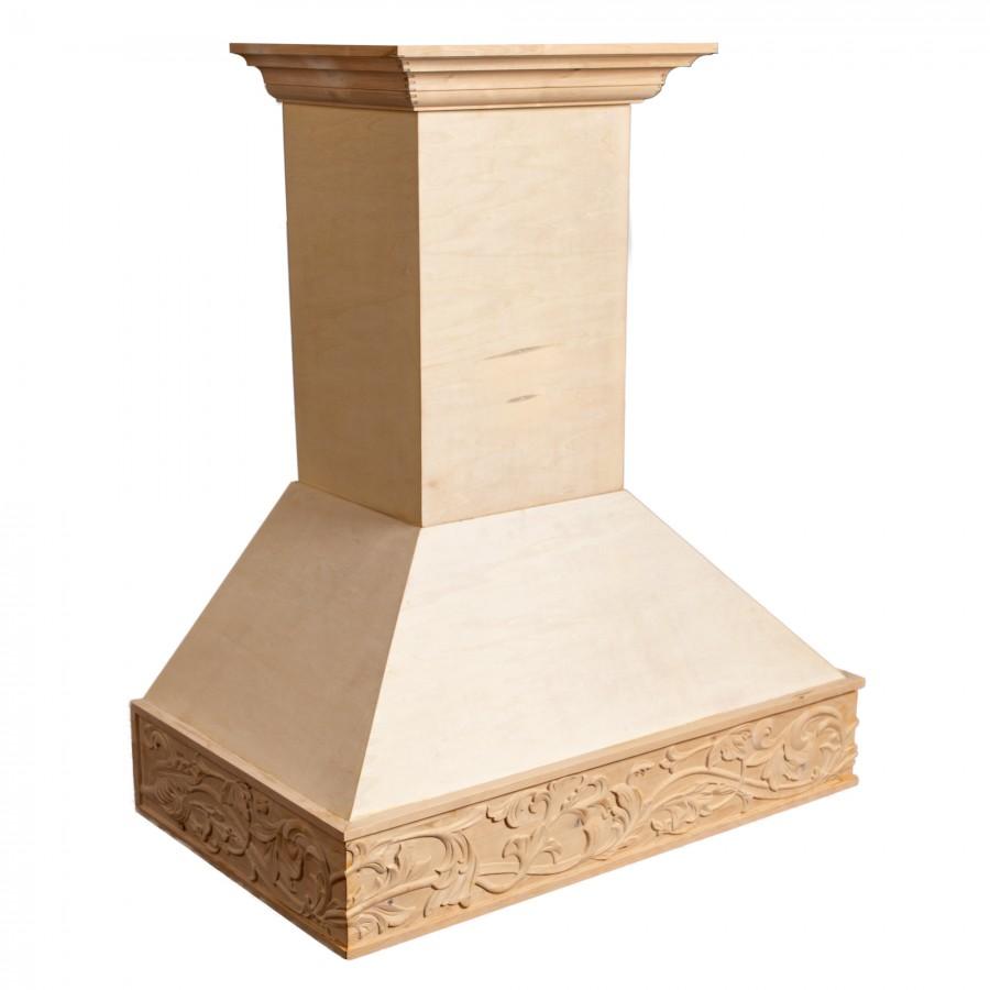 ZLINE 36-Inch Unfinished Wooden Wall Mount Range Hood with 700 CFM mot