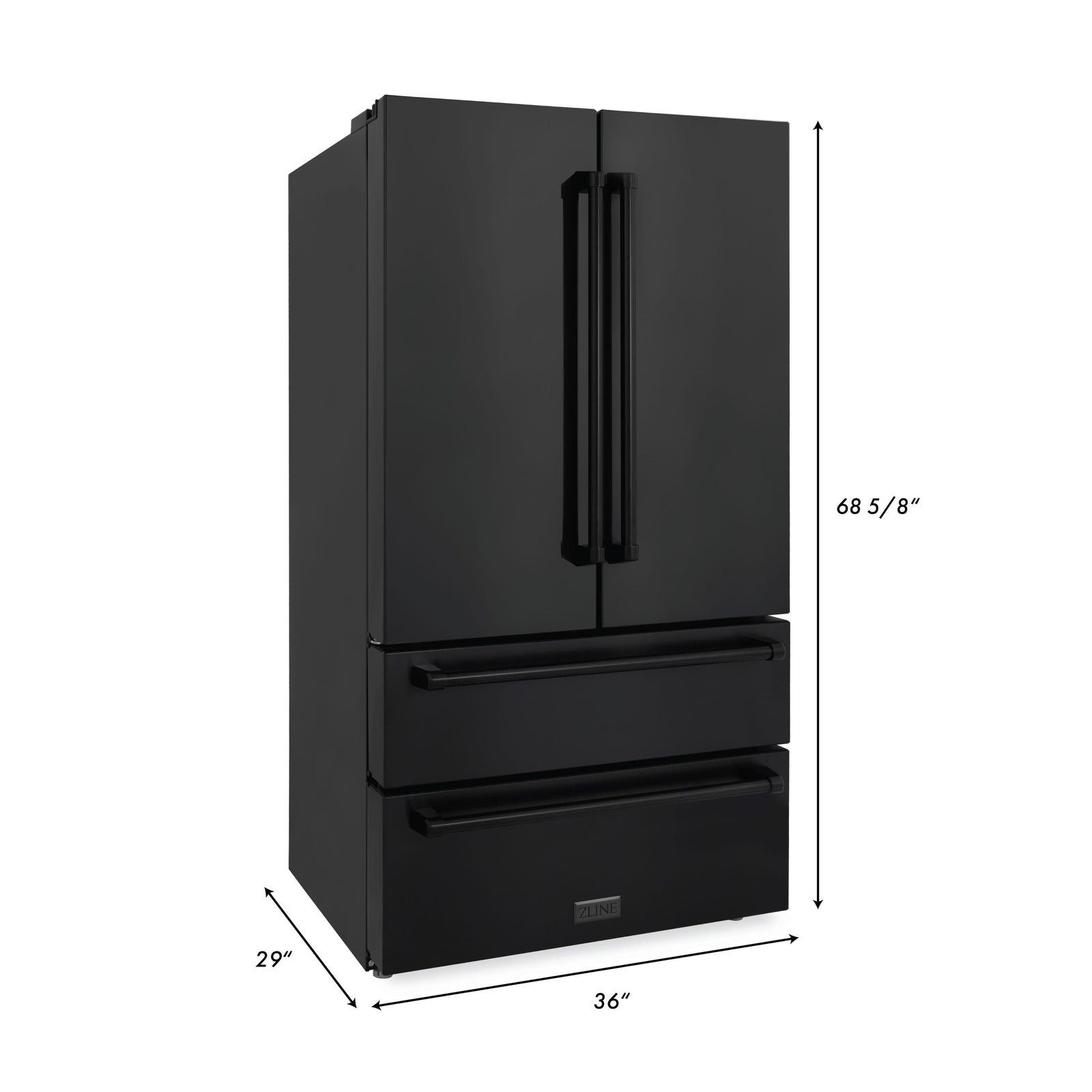 ZLINE 5-Pc Package, 48" Gas Range, Refrigerator, Hood, Oven