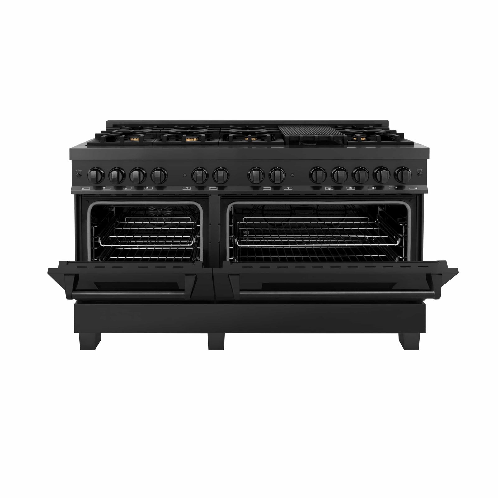 ZLINE 60" Dual Fuel Range in Balck Stainless Steel (RAB-60)