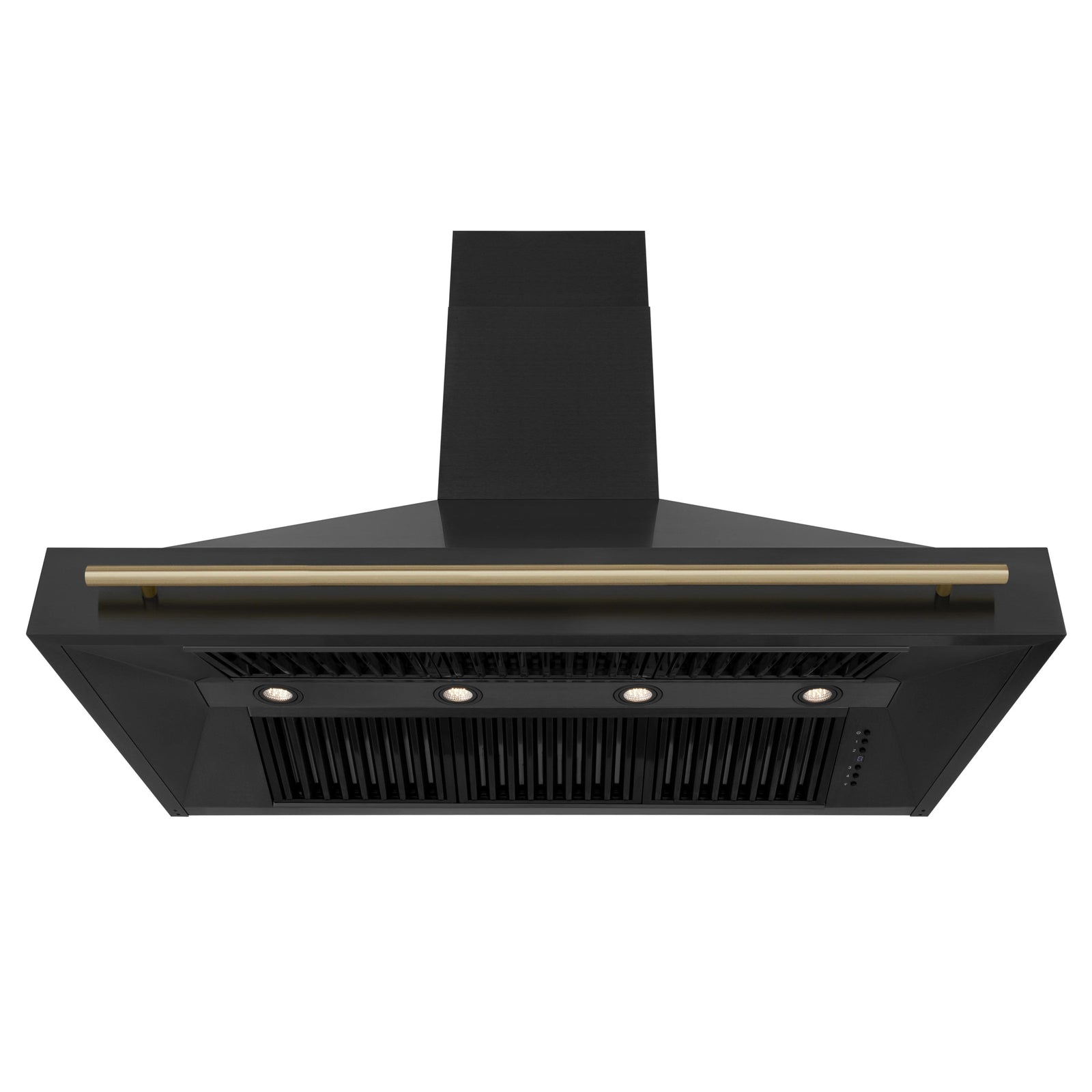ZLINE 4-Pc Autograph Package - 48" Dual Fuel Range in Black
